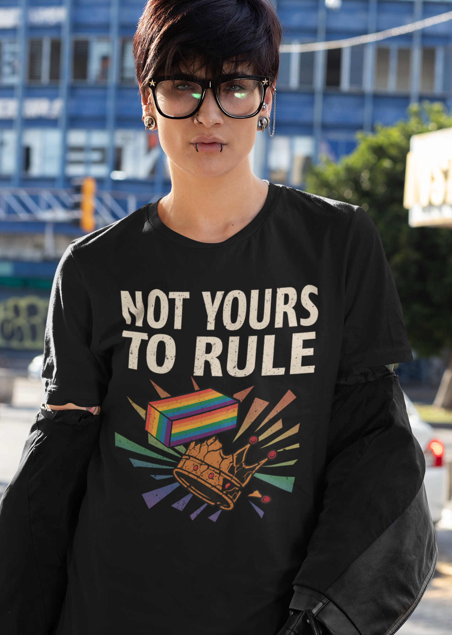Not Yours to Rule Rainbow LGBTQIA+ Pride Brick Smashing Crown – Panda ...